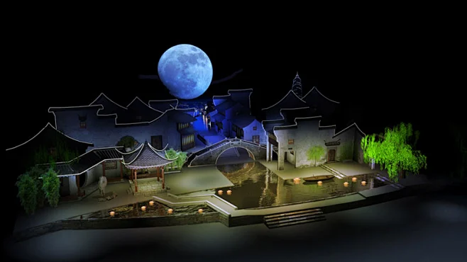 【组图】2014央视中秋晚会 舞美设计图欣赏_360图片-花瓣网