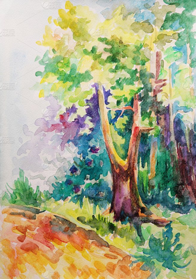 木画水彩