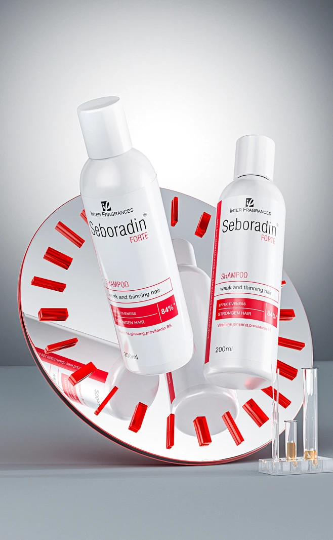 丝柏汀-洗护品牌KV、场景图渲染_唐泽良_【68Design】-花瓣网