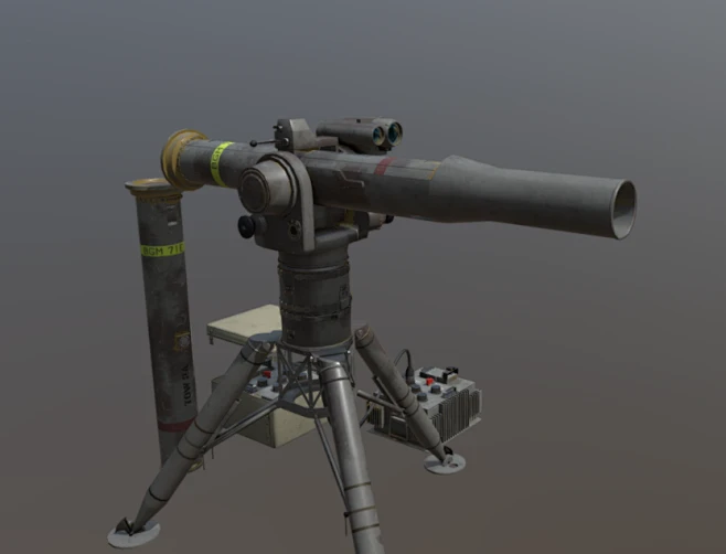 Tow Missile Launcher with RCF - 3D model by giancarlo.biscotti ...