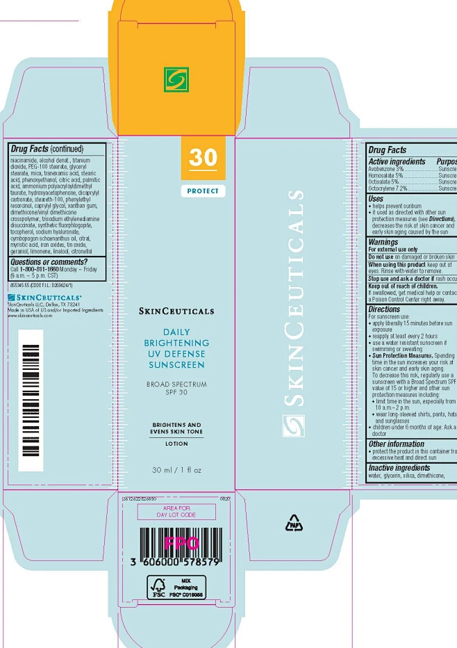 SKINCEUTICALS DAILY BRIGHTENING UV DEFENSE BROAD SPECTRUM SPF 30 ...