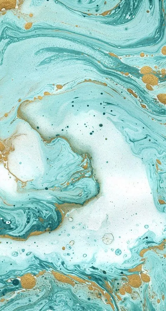 Teal gold marble iPhone wallpaper background lockscreen #background # ...