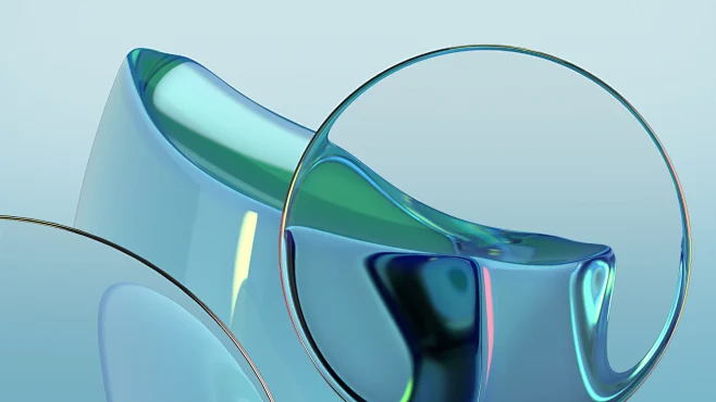 3D android animation glass mobile motion design oneplus phone wallpaper-花瓣网