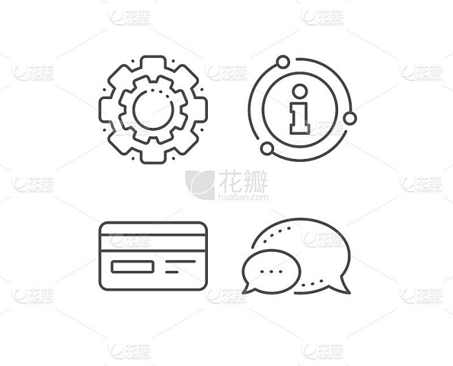 Credit card line icon. Bank payment method. Vector