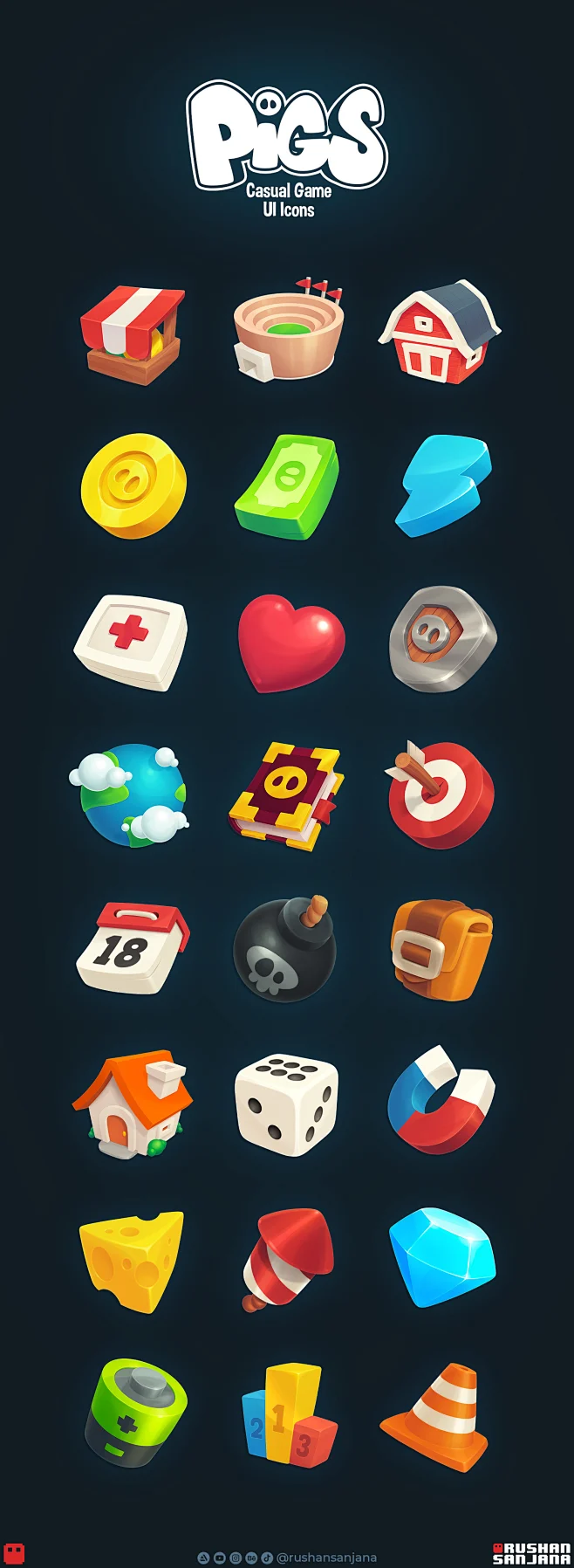 Game Art 2d game art mobile game game ui icons GUI game Mobile Game UI-花瓣网