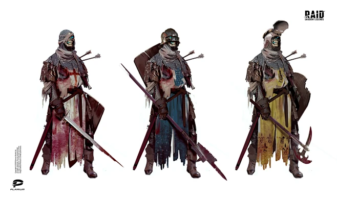 Undead knights concept art, Valentin Demchenko : Created for Raid ...
