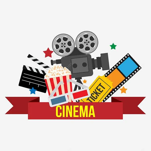 电影元素png免抠素材_新图网 https://ixintu.com 放映 场记板 爆米花 3D眼镜 胶卷图片_png素材图片素材-花瓣网