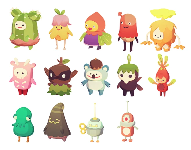 Ooblets Character Models-花瓣网