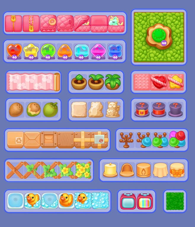 art for match3 mechanics图片_Merge_合成图标图片素材-花瓣网