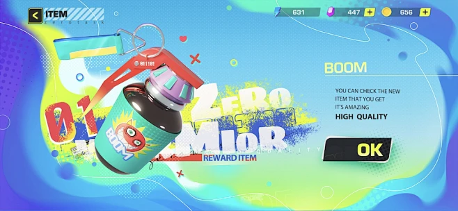 《ZERO TASK》“潮流盲盒风格”设计复盘-文章/案例研究/教程-GAMEUI.NET-游戏UI/UX学习、交流、分享平台-花瓣网