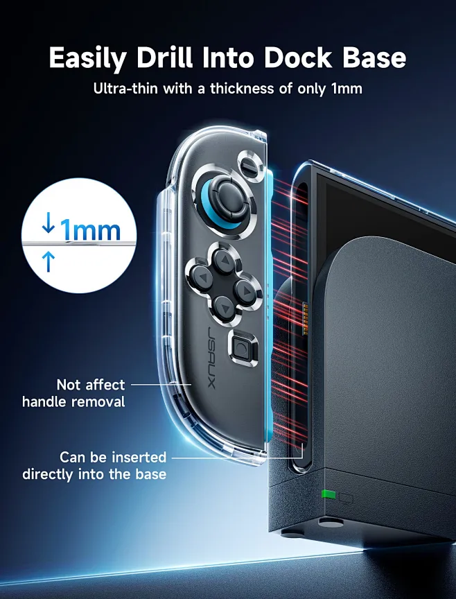 Amazon.com: JSAUX Dockable Case for Nintendo Switch 2 2025, PC+TPU Grip ...