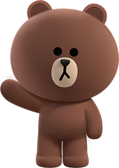 （IP插画）LINE FRIENDS布朗熊-花瓣网|陪你做生活的设计师 | _微博