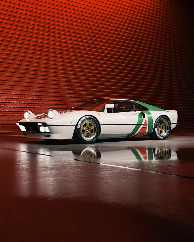 Fly Me To The Moon - Ferrari 288 Alitalia Tribute-花瓣网