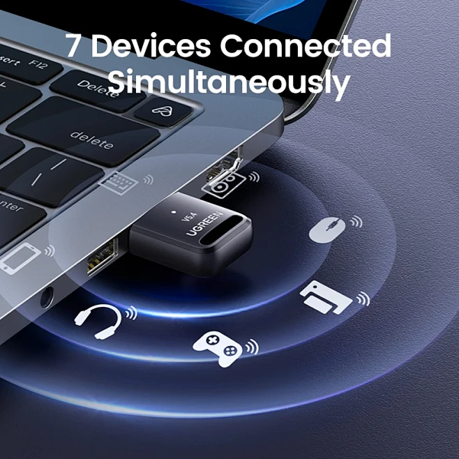 USB-адаптер UGREEN Bluetooth 5,3 для ПК, динамик, беспроводная мышь ...