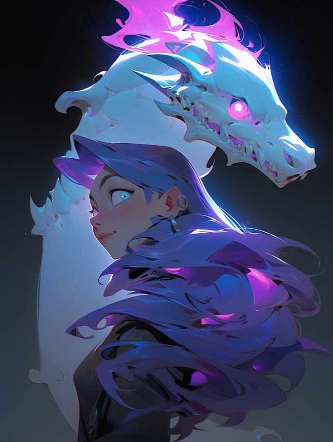 Gadal_a_girl_child_head_is_lighted_up_with_lightportrait_of_gir ...