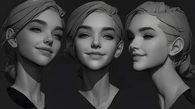 310P 素模情绪参考图，无敌！-欧美卡通-原画插画,微元素 - 原画,设计,欧美,卡通,Q萌 - Element3ds.com!-花瓣网