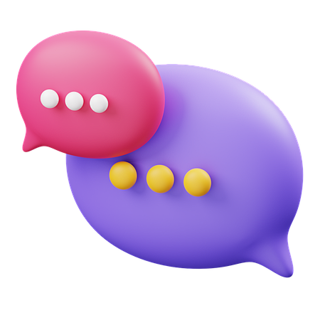 Chat 3D Illustration