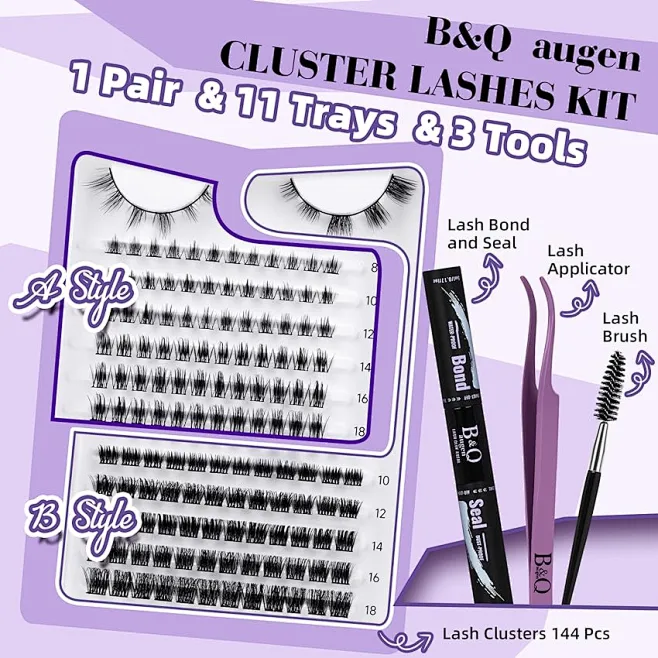 B&Q eyelash extensions give you a different kind of beauty#lash cluster ...