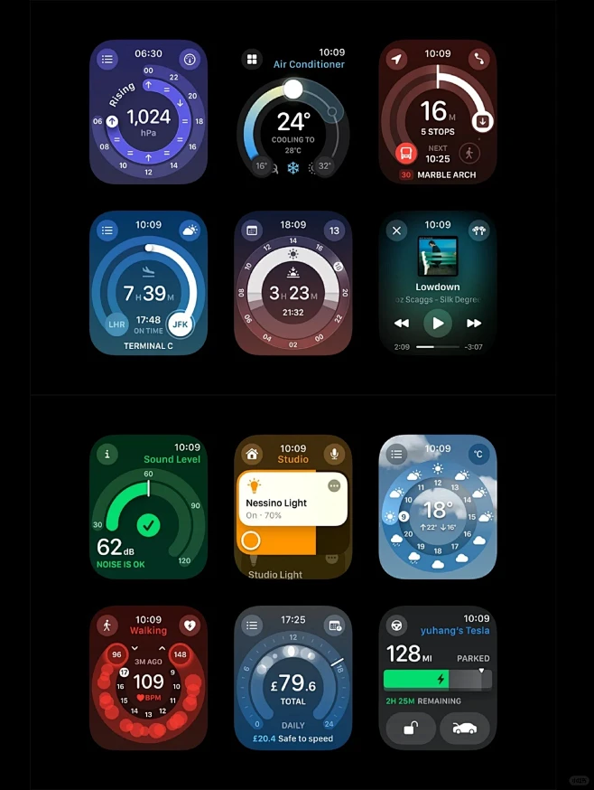 时尚简洁！Apple Watch App界面设计-花瓣网