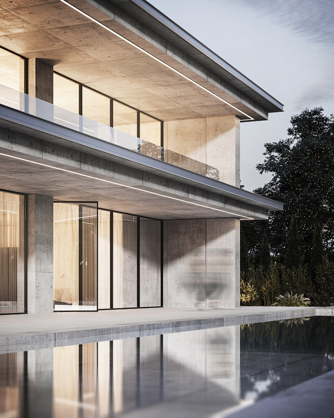 Modern house on Behance