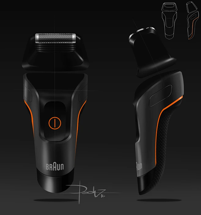 Shaver illustration : Product Design - Illustration to demonstrate my ...