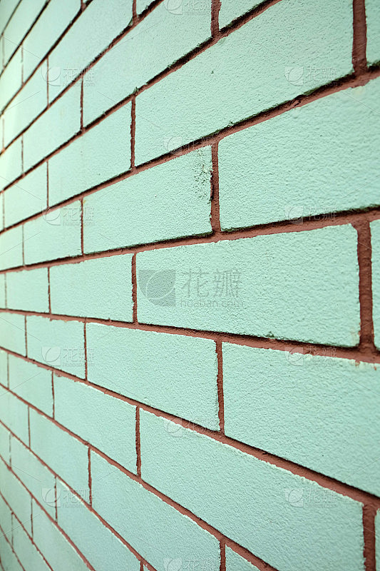 绿色砖墙颜色“u200b古董”u200b纹理背景在乡村房间与复制空间。艺术方块图案设计。体系结构的概