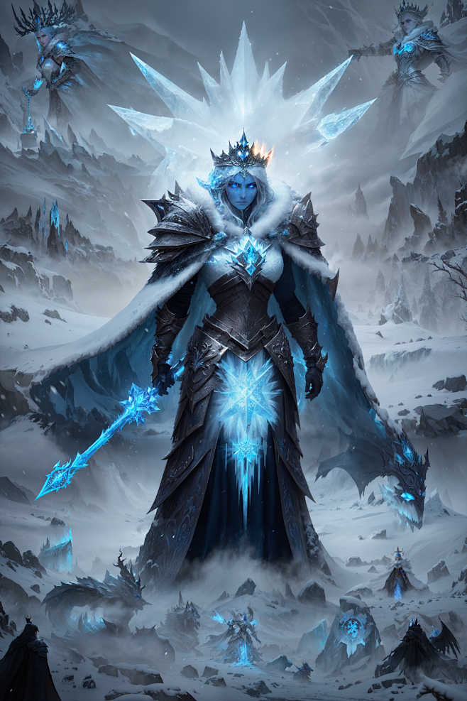 00127-4287282227-Lich queen, powerful mage, fearsome presence, magical ...