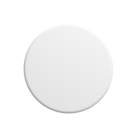 Circle button 3D Illustration-花瓣网