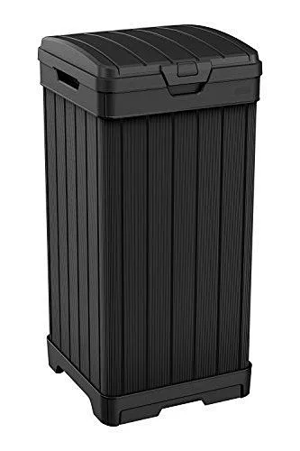 Keter 240770 Baltimore Outdoor Trash Can, Black Keter https://smile ...