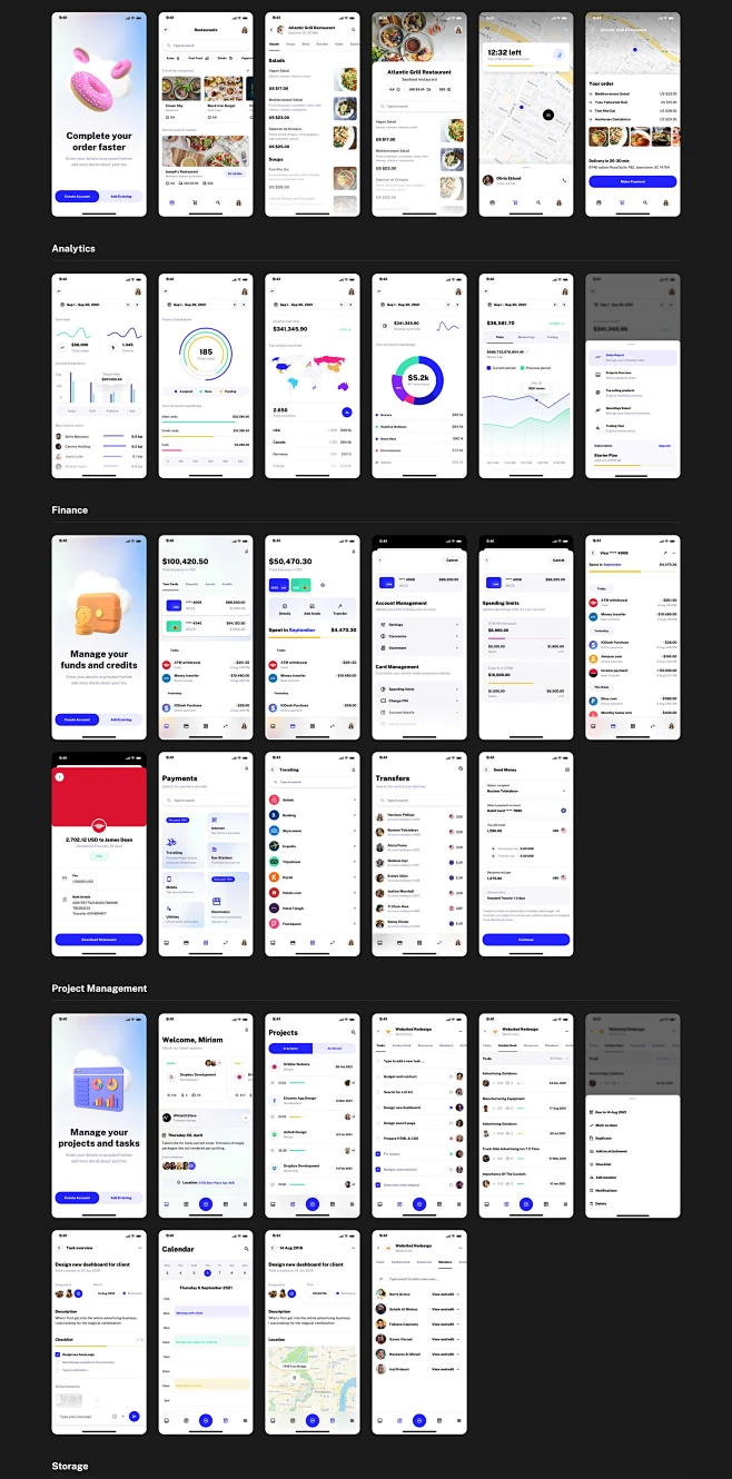 Droid - Multipurpose UI Kit for Mobile Apps - Figma Resources : Droid ...