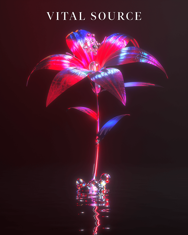 3D beauty CGI colors design Digital Art flower Love Nature Render