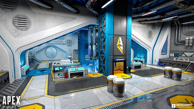 Apex Legends: Eclipse – Broken Moon – Atmostation interior concept art-花瓣网