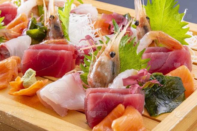 Traditional sashimi dish made from fresh Japanese