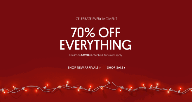 CELEBRATE EVERY MOMENT- 70% OFF EVERYTHING - SAVE70 - EXCLUSIONS APPLY-花瓣网