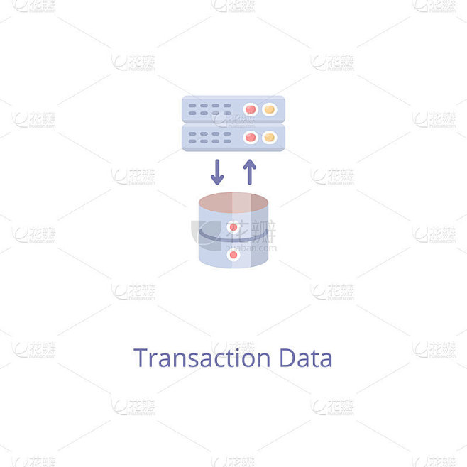 Transaction Data icon in vector. Logotype