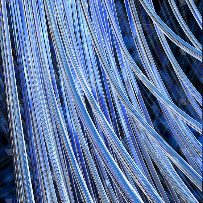 光纤电缆。3d渲染图