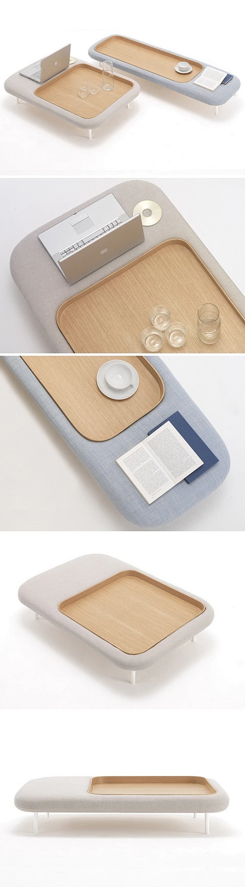 软硬结合，丹麦设计团队 GamFratesi 为 Ligne Roset 打造“Trouf”桌 想想家里的茶几、桌子，总是坚硬的、尖角的，不够 ...