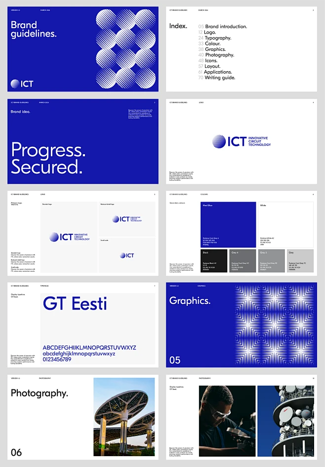 ICT: branding, logo design-花瓣网