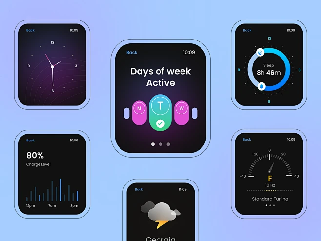 Smart Watch UI, WatchOS Designs by Octet Design Studio on Dribbble-花瓣网