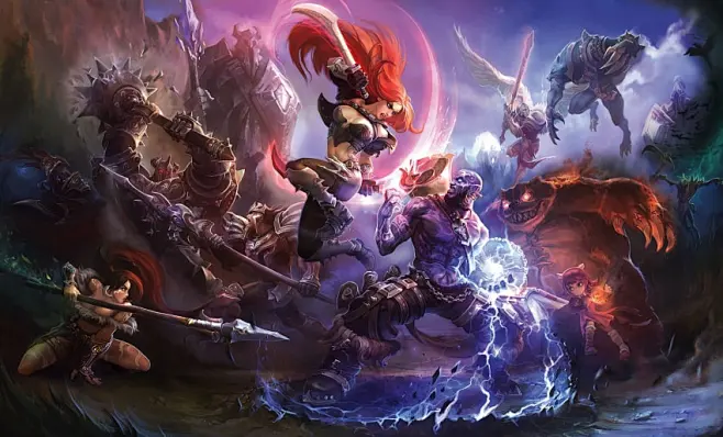 @图维画社 《LOL英雄联盟》-全英雄全皮肤官方原画设定合集4000P -花瓣网