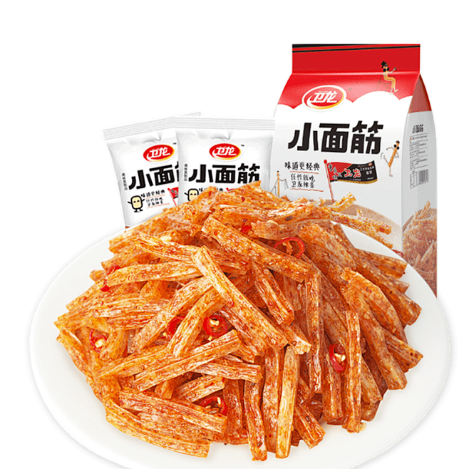 【卫龙旗舰店】小面筋量贩312g*2辣条零食麻辣小吃休闲小辣片小吃-tmall.com天猫