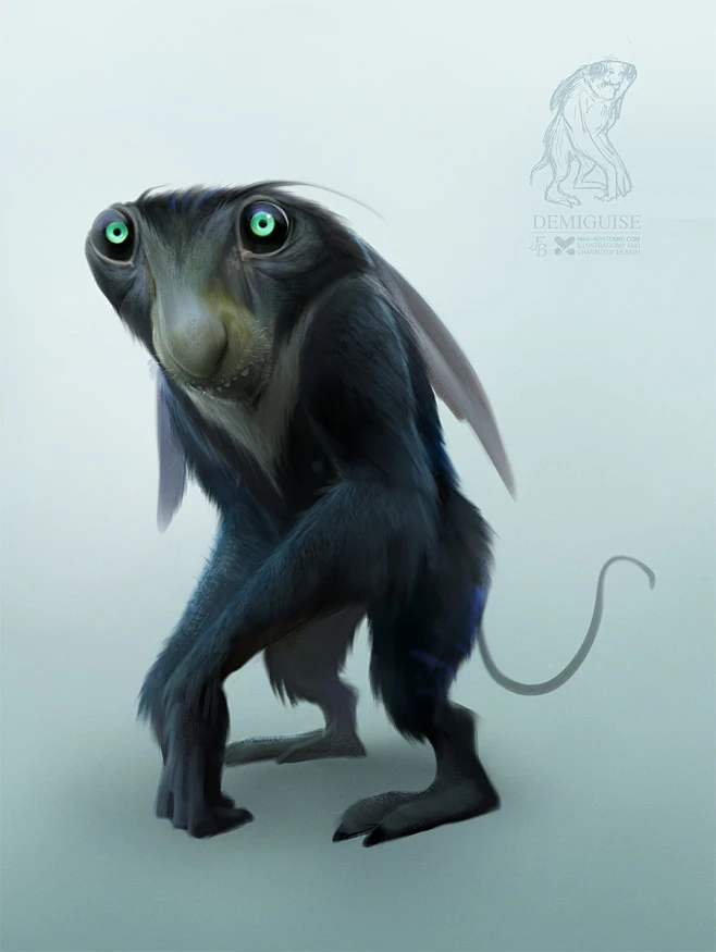 Demiguise, Max Kostenko : Character design of Demiguise , I did for "Fantastic Beasts and where ...
