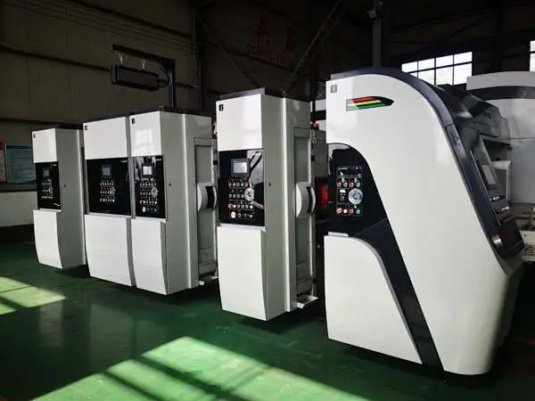 high speed flexo printer slotter die cutter fold glue packaging ffg ...