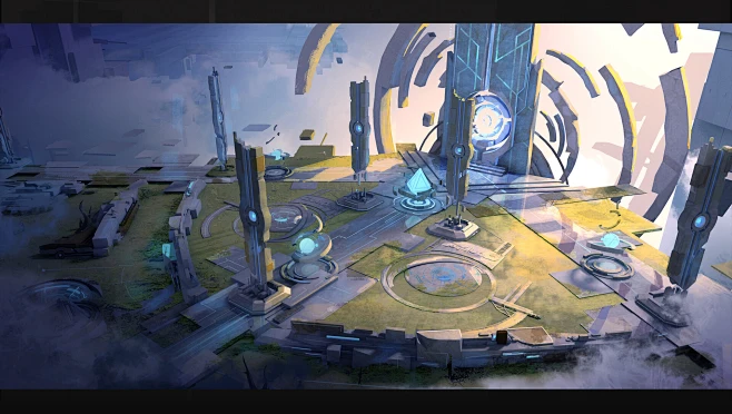 MOBA game map concept-花瓣网