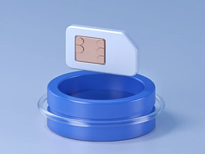 sim card signal card 3d icons c4d ui 3d icon-花瓣网