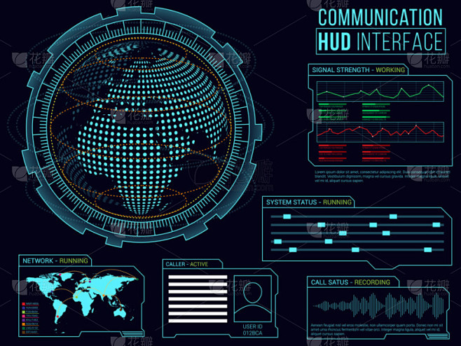 通信 Hud 接口布局.