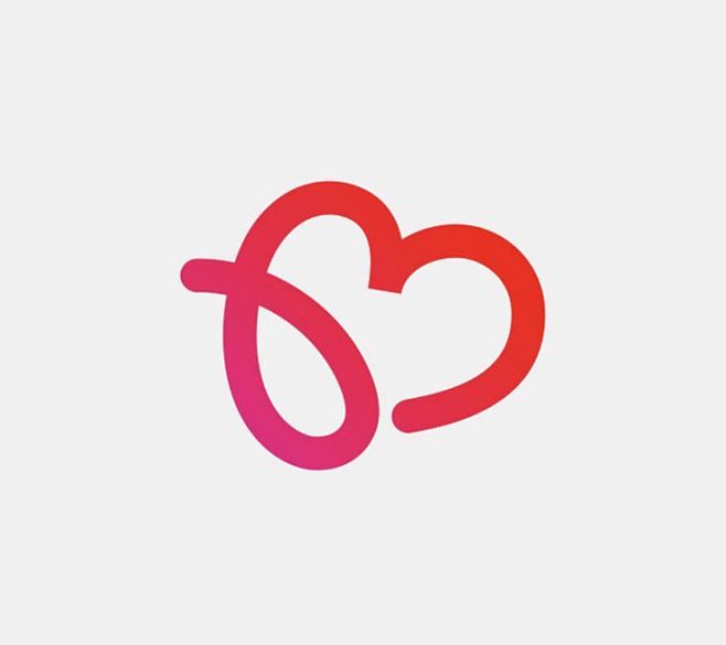 B heart logo