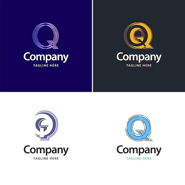 字母q标志logo矢量图设计素材