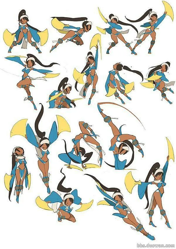 7a2e4fa821224941a9fdf925c122a819--character-poses-character-design (1)-花瓣网