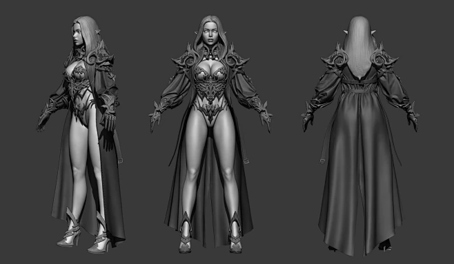Girl Elf Mage, George Panfilov : Girl Elf Mage from a concept by daeho cha: https://www ...
